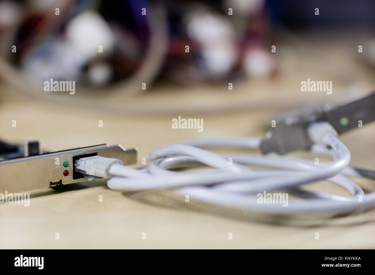 old computer wires. Cables lpt, com1 and com2 for desktop and laptop ...