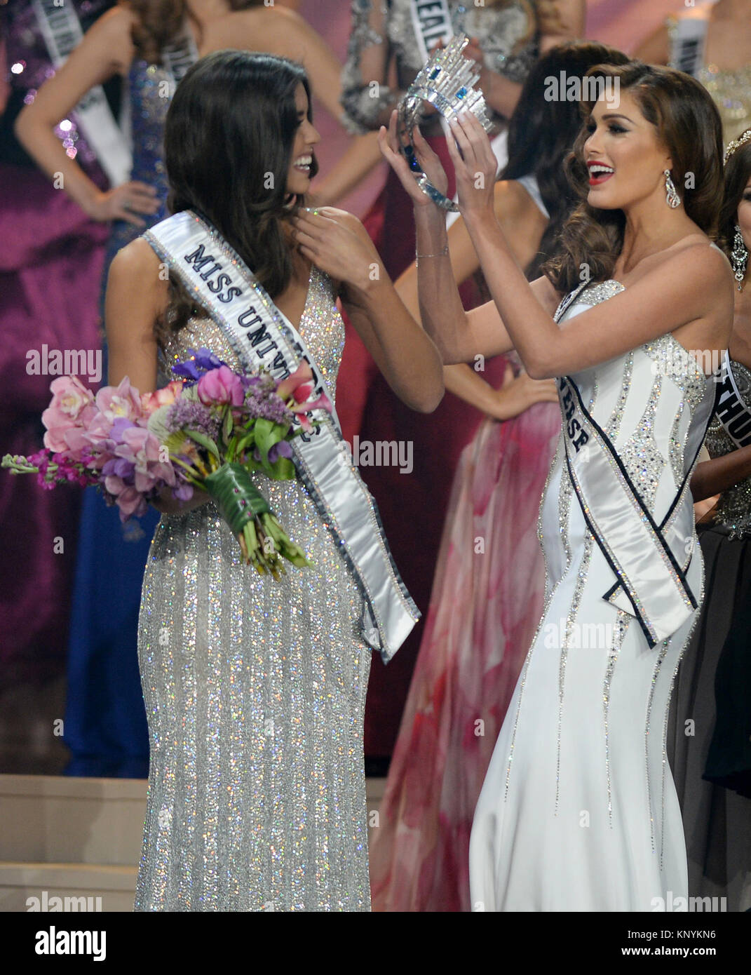 MIAMI, FL - JANUARY 25: Miss Colombia 2014 Paulina Vega is crowned Miss ...