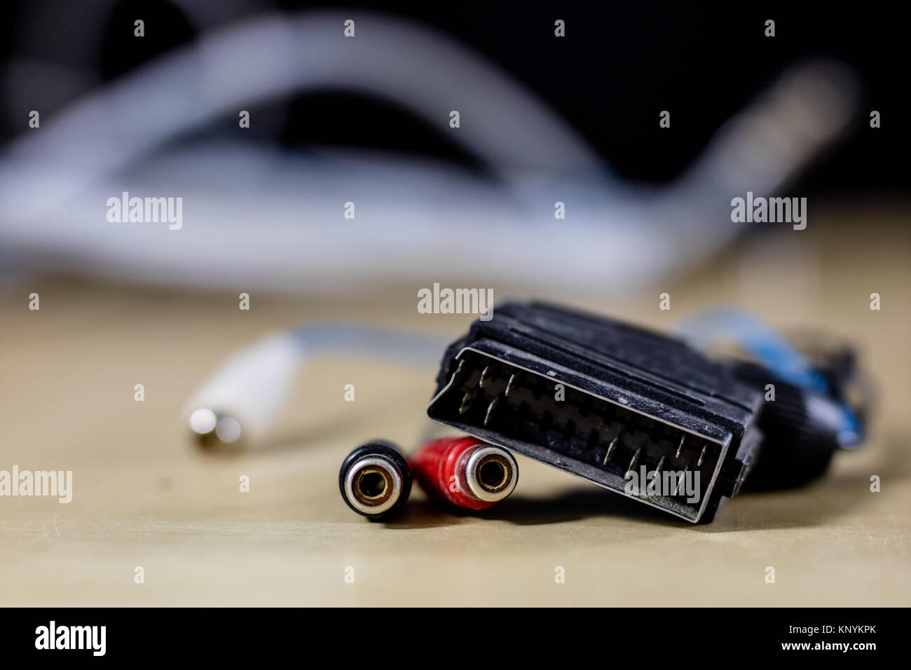 old computer wires. Cables lpt, com1 and com2 for desktop and laptop ...