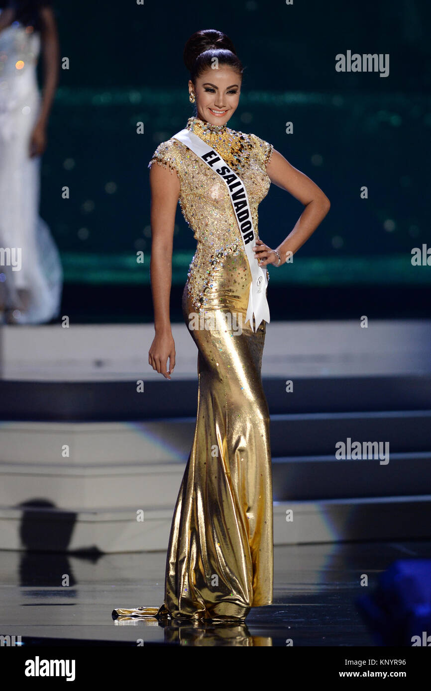 MIAMI, FL - JANUARY 21: Miss El Salvador Patricia Murillo competes in ...