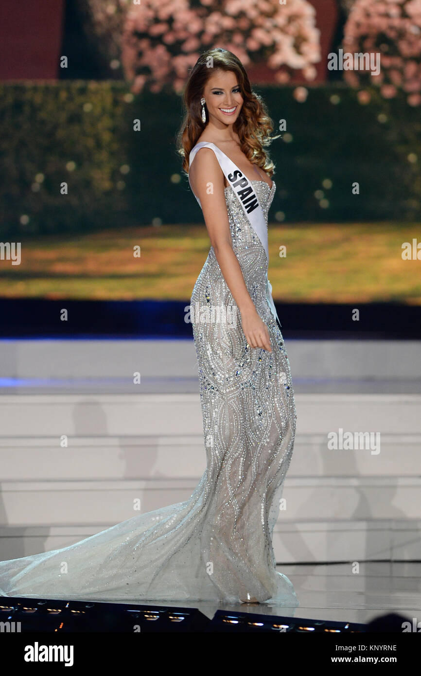 MIAMI, FL - JANUARY 21: Miss Spain Desire Cordero Ferrer competes in ...