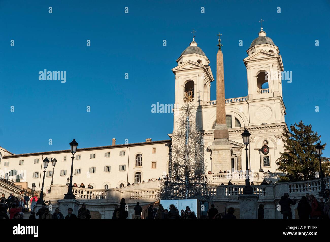Trinità dei Monti church, Rome, Italy Stock Photo - Alamy