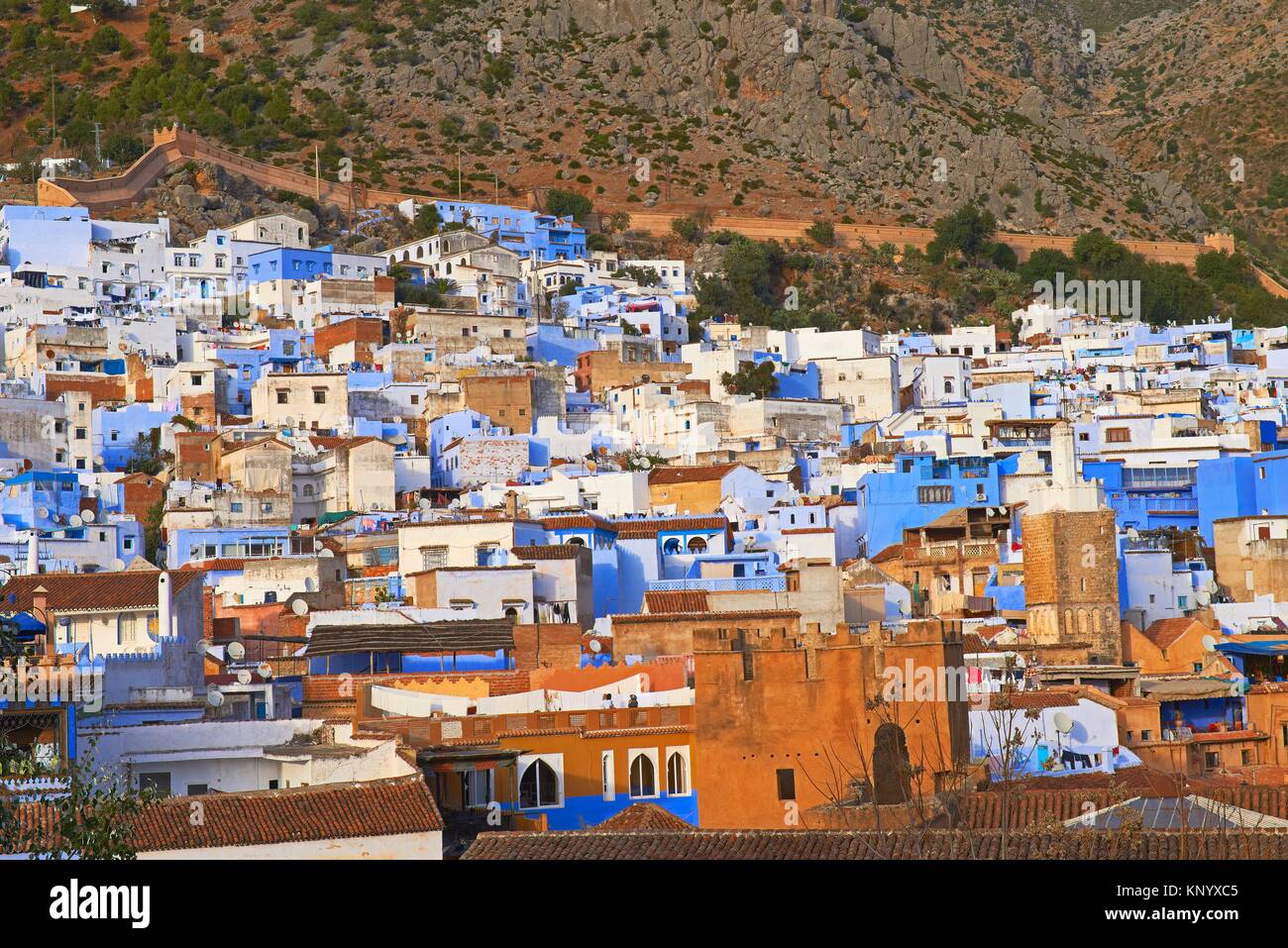 Chefchaouen overview town city rif hi-res stock photography and images ...