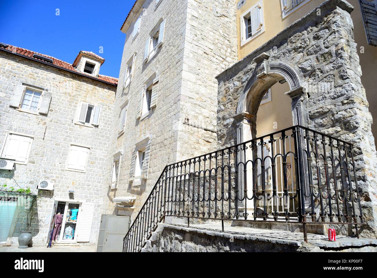 Old town ""Stari Grad"" of Budva, Montenegro Stock Photo - Alamy