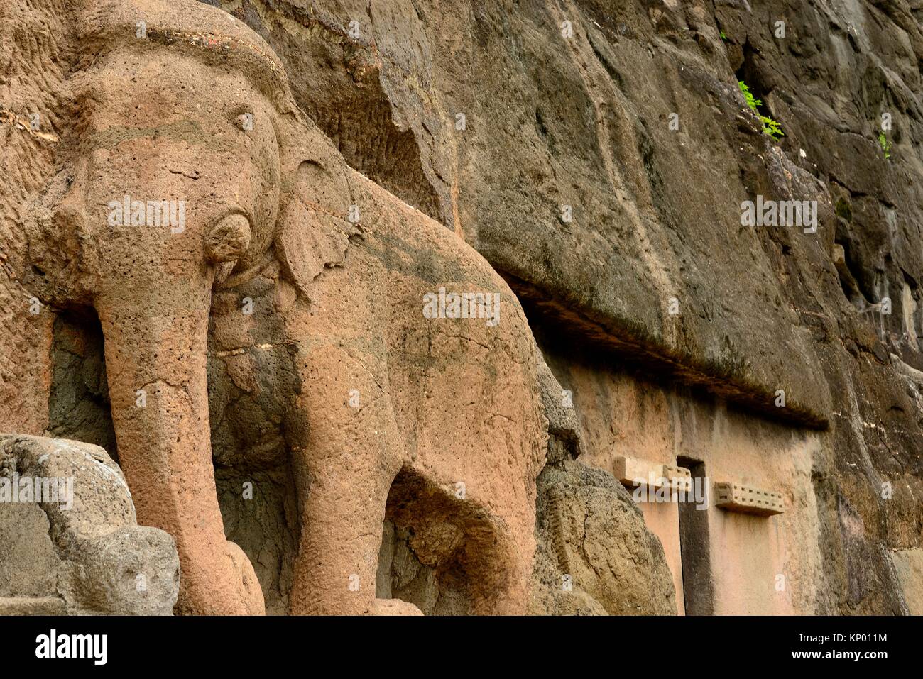 Ajanta caves entrance hi-res stock photography and images - Alamy