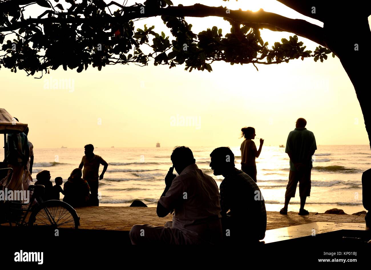 Shapes on a beach of Fort Kochi, Kerala, India Stock Photo - Alamy