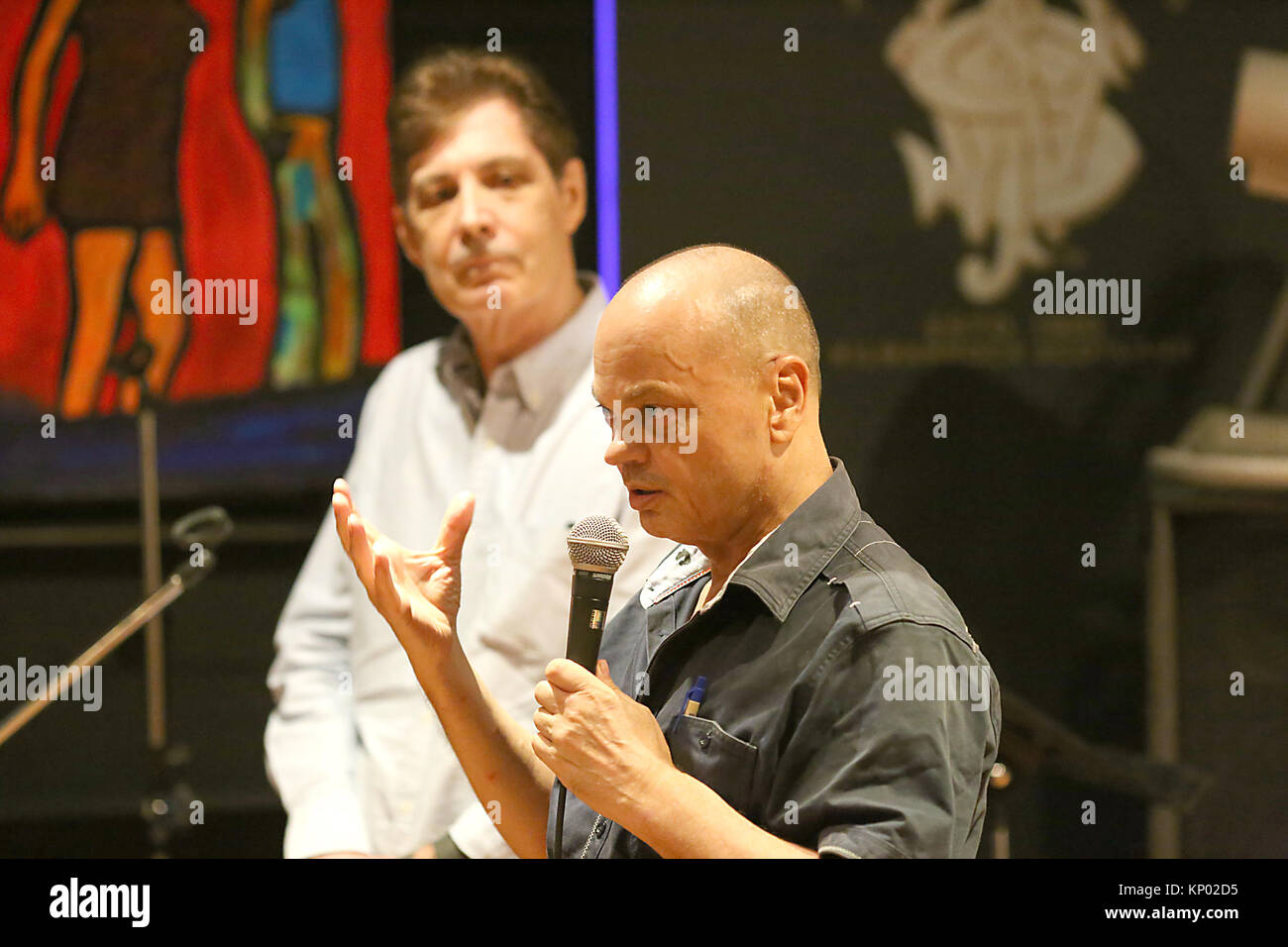 Artist Peter Klashorst attended a showing of his own filmed interview ...