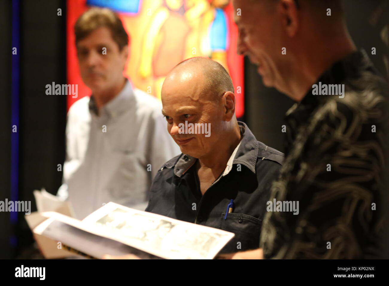 Artist Peter Klashorst attended a showing of his own filmed interview ...