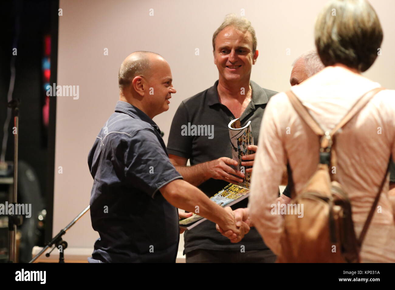 Artist Peter Klashorst attended a showing of his own filmed interview ...