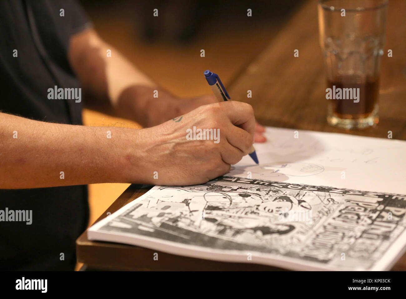 Artist Peter Klashorst attended a showing of his own filmed interview ...