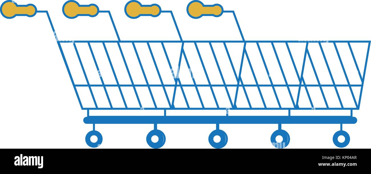 Shopping carts white background Stock Vector Images - Alamy