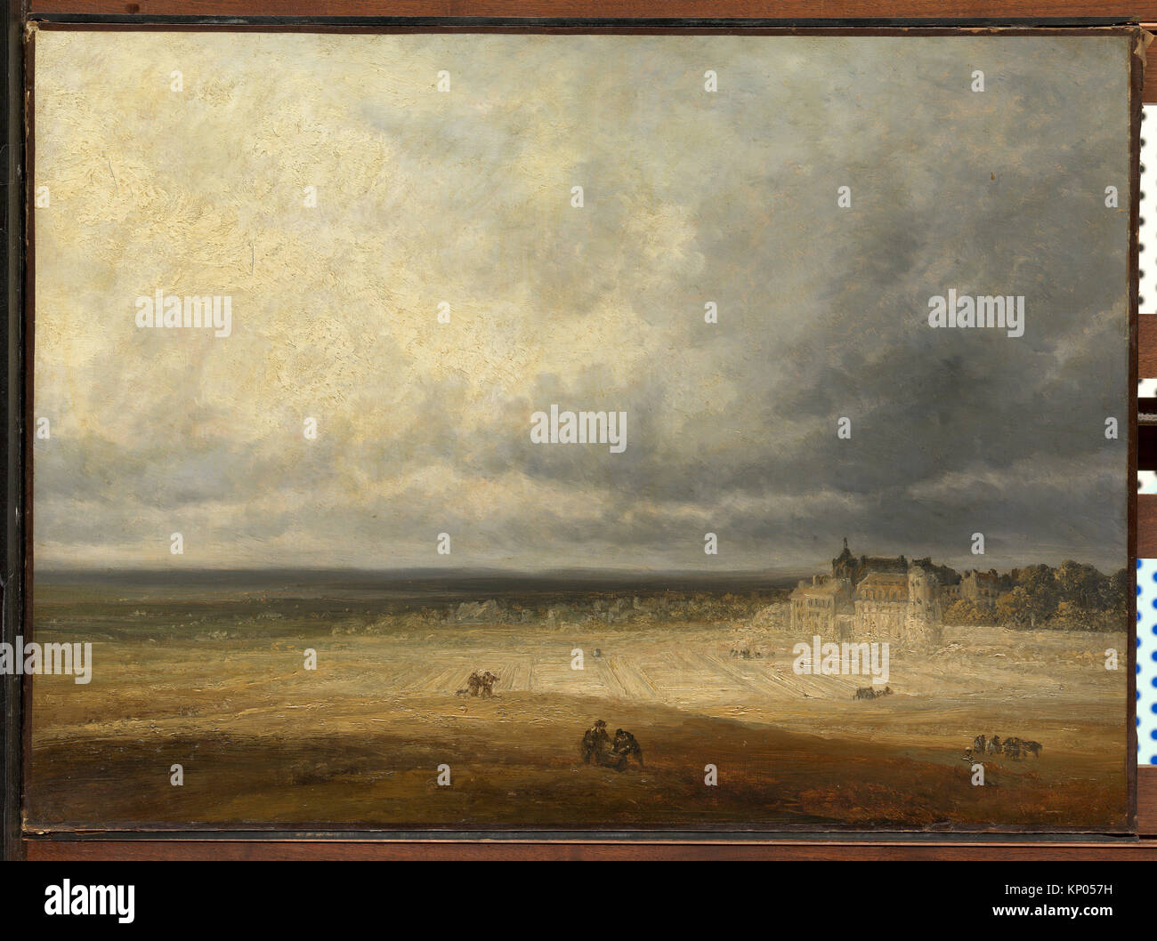 Landscape with a Plowed Field and a Village. Artist: Georges Michel ...