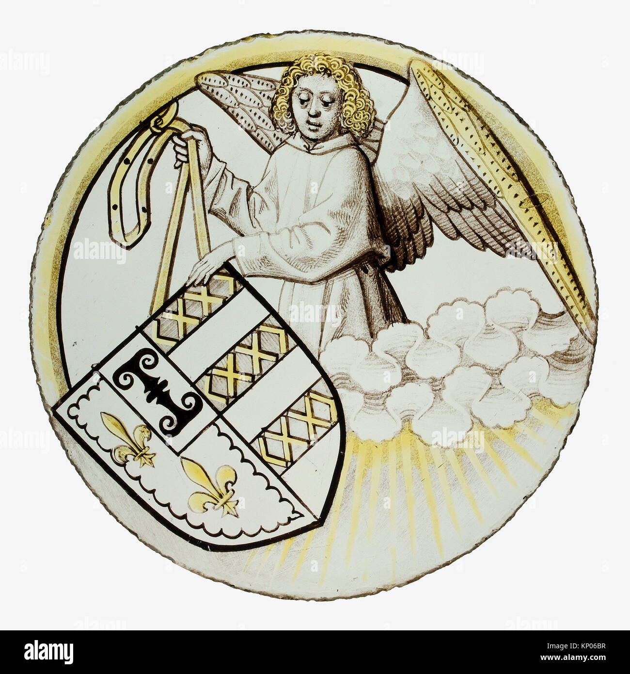 Angel supporting a heraldic shield hi-res stock photography and images ...
