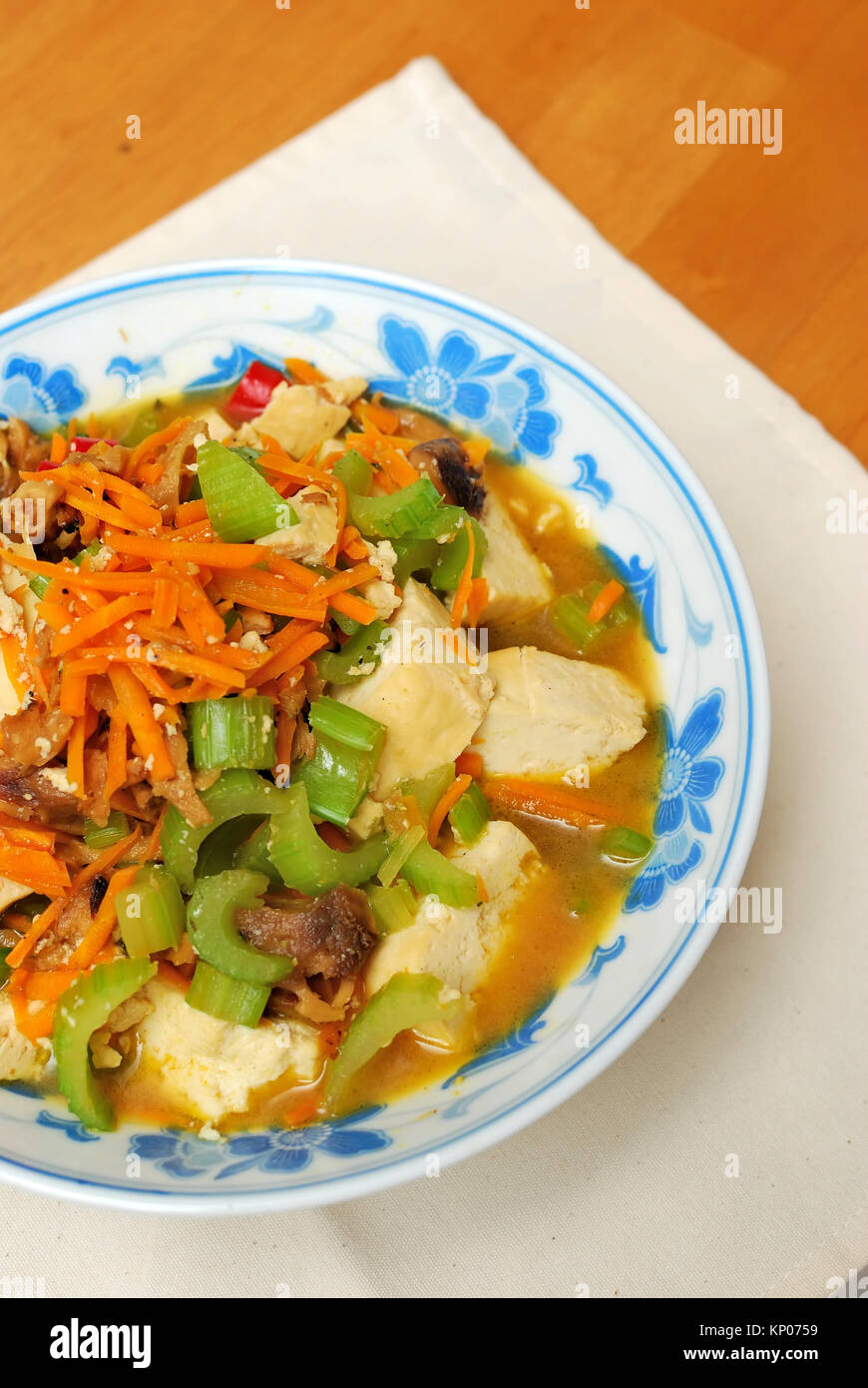 Chinese vegetarian bean curd cuisine. Ingredients include bean curd and ...
