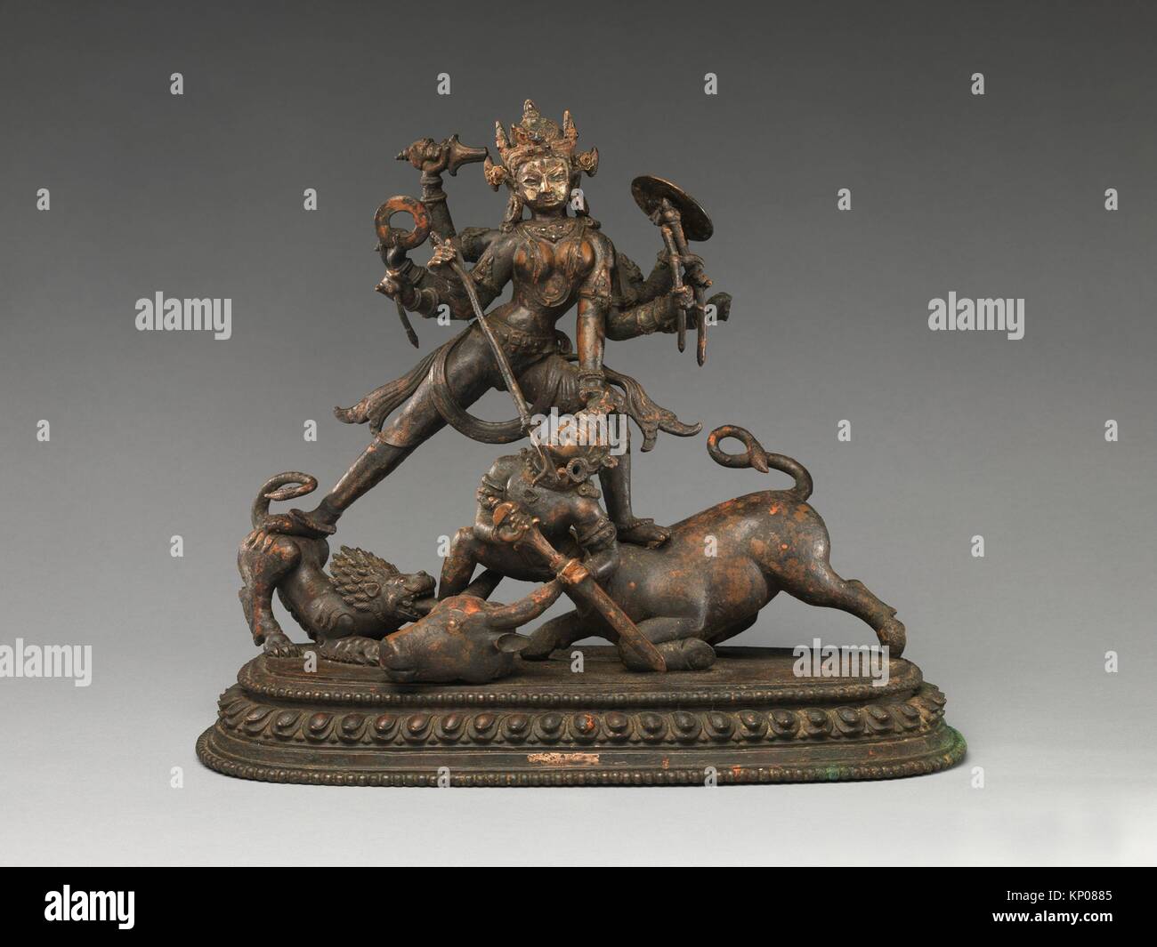 Durga slaying mahishasura hi-res stock photography and images - Alamy