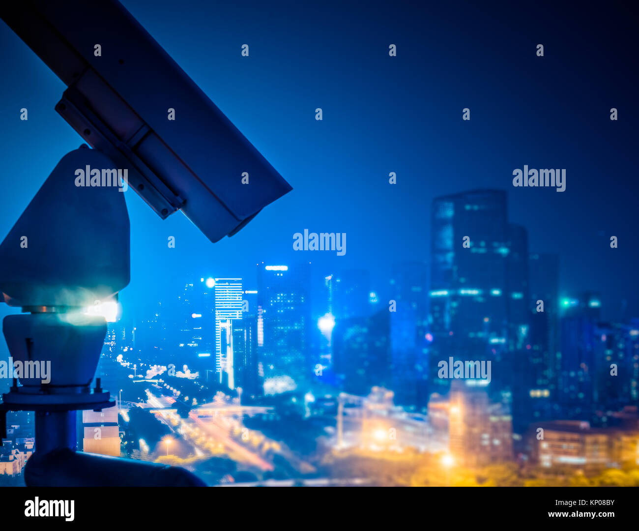 Cctv camera building night hi-res stock photography and images - Alamy
