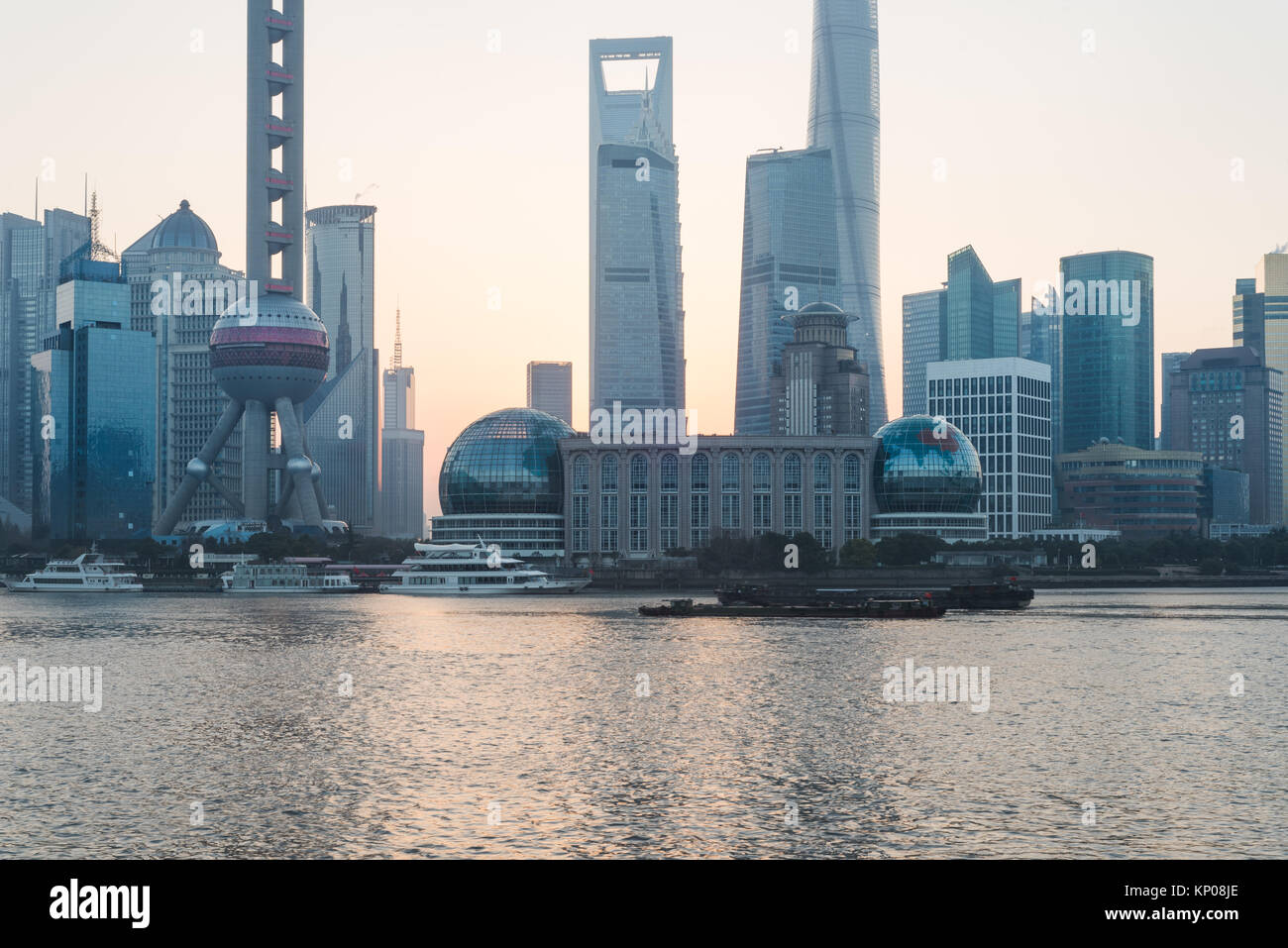 landmarks of Shanghai,building group in China Stock Photo - Alamy