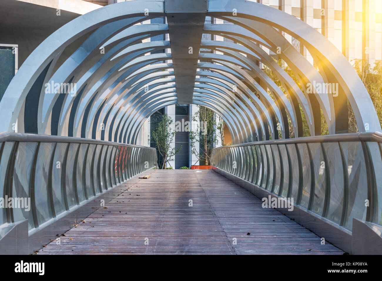footbridge with cityscape in Shenzhen,China Stock Photo - Alamy