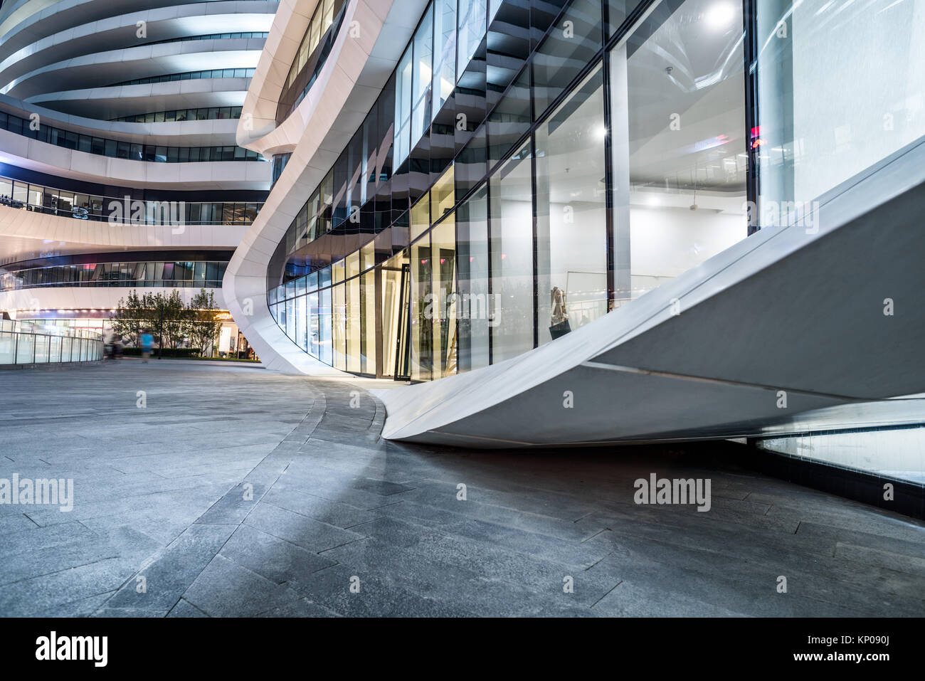 empty square of modern architecture in city of China Stock Photo - Alamy