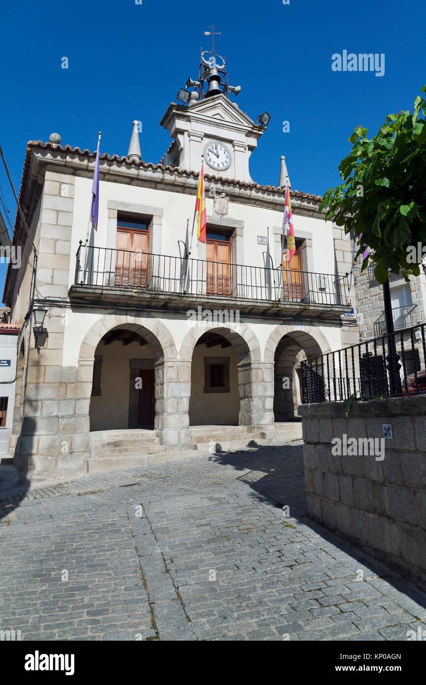 Town Hall in San Juan de la Nava. Avila. Spain Stock Photo - Alamy