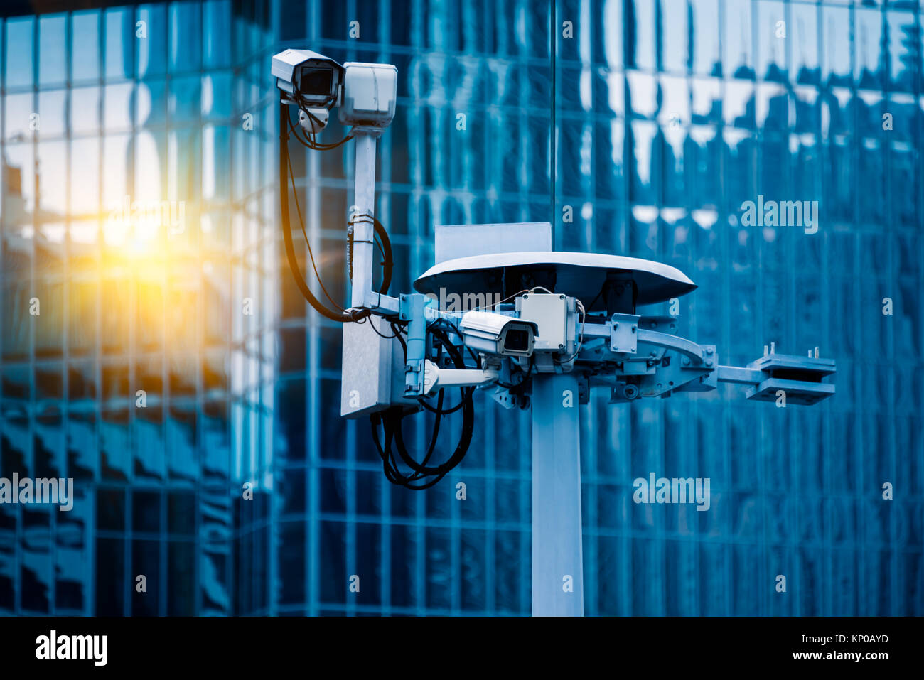 CCTV security camera in modern city of China Stock Photo - Alamy