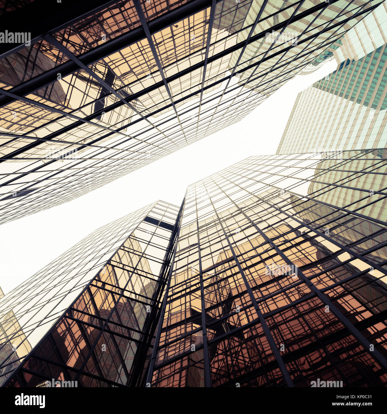 golden financial architecture face to face in Hong Kong of China Stock ...