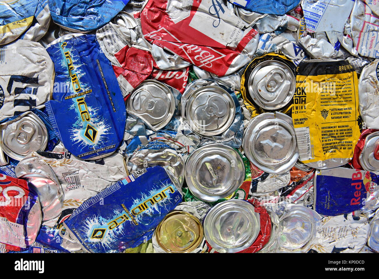 Recycling Aluminum Soda Cans Stock Photos & Recycling Aluminum Soda ...