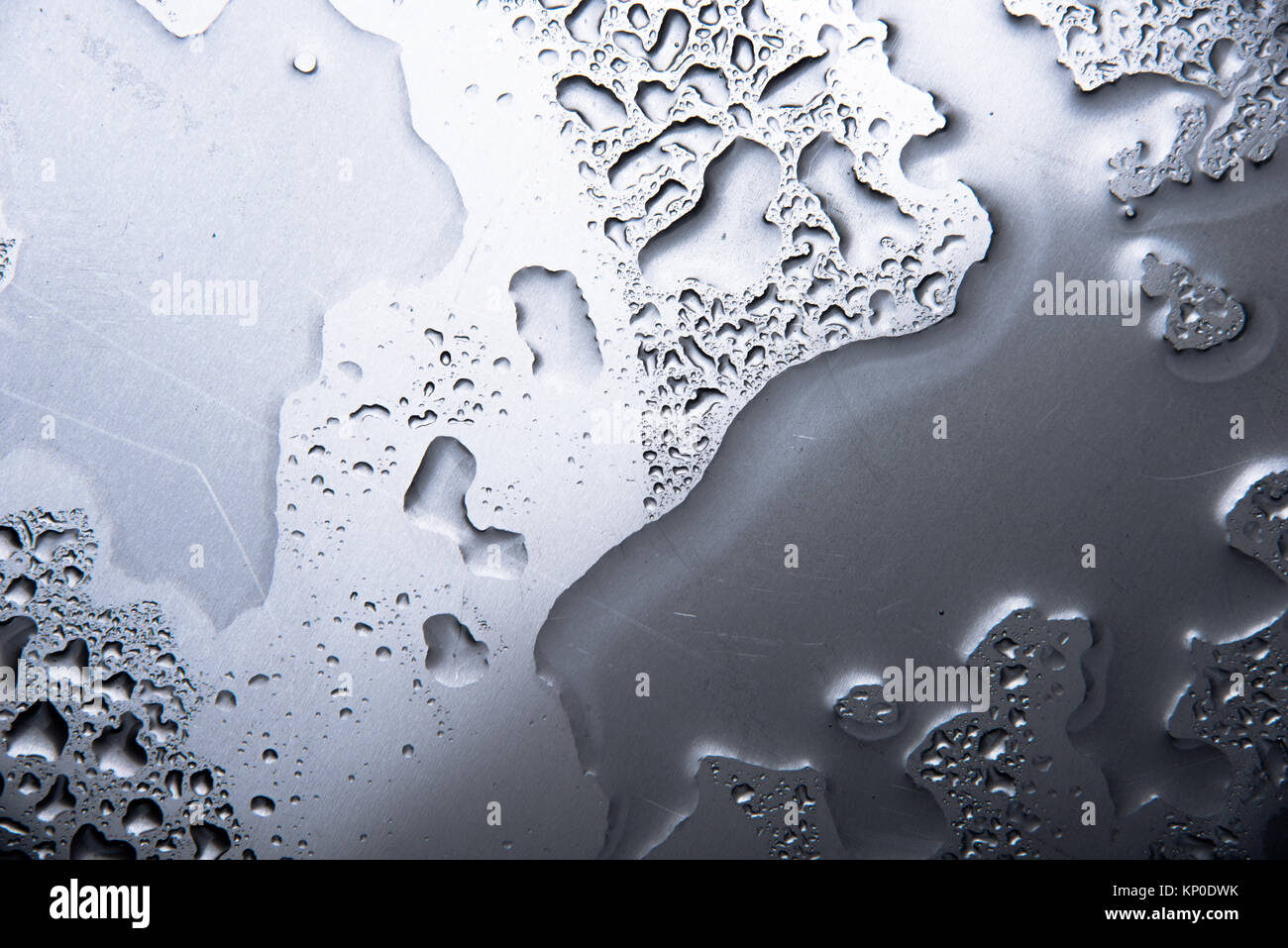 Wet metal background,in grey tone Stock Photo - Alamy