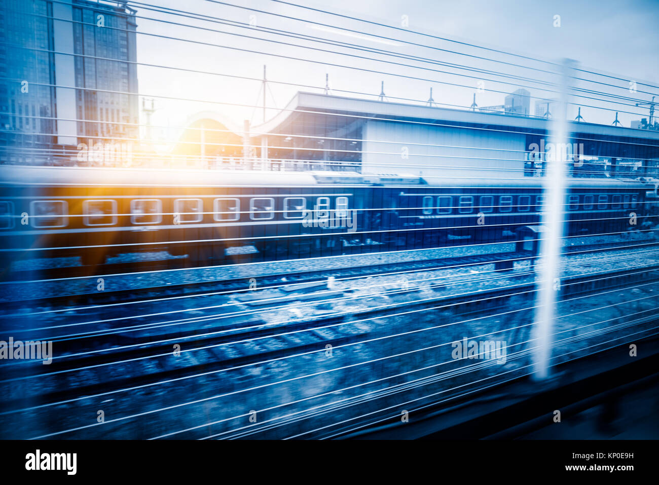 Railroad seen through train window hi-res stock photography and images ...