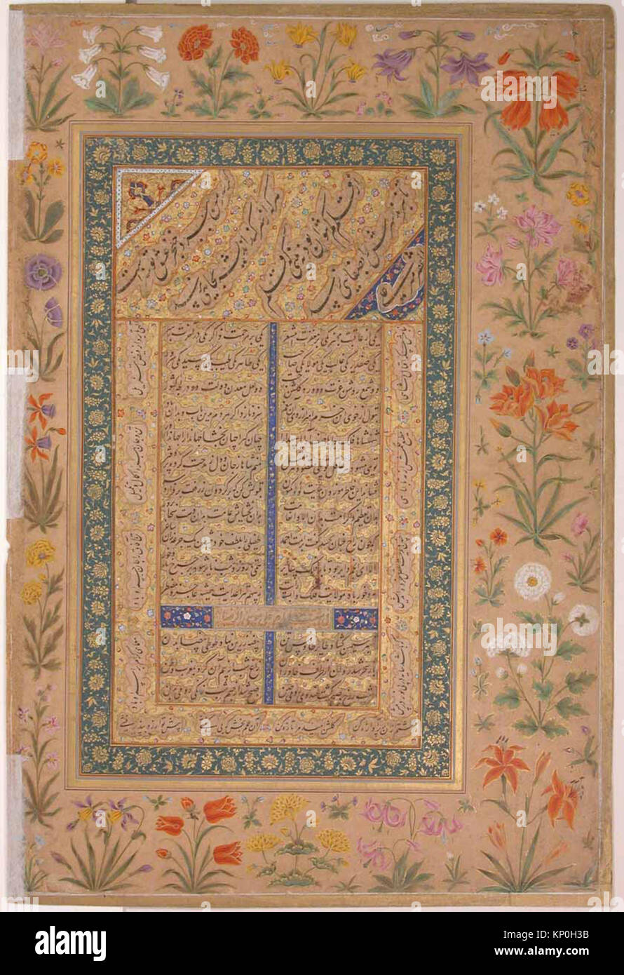 Portrait of Qilich Khan Turani , Folio from the Shah Jahan Album MET ...
