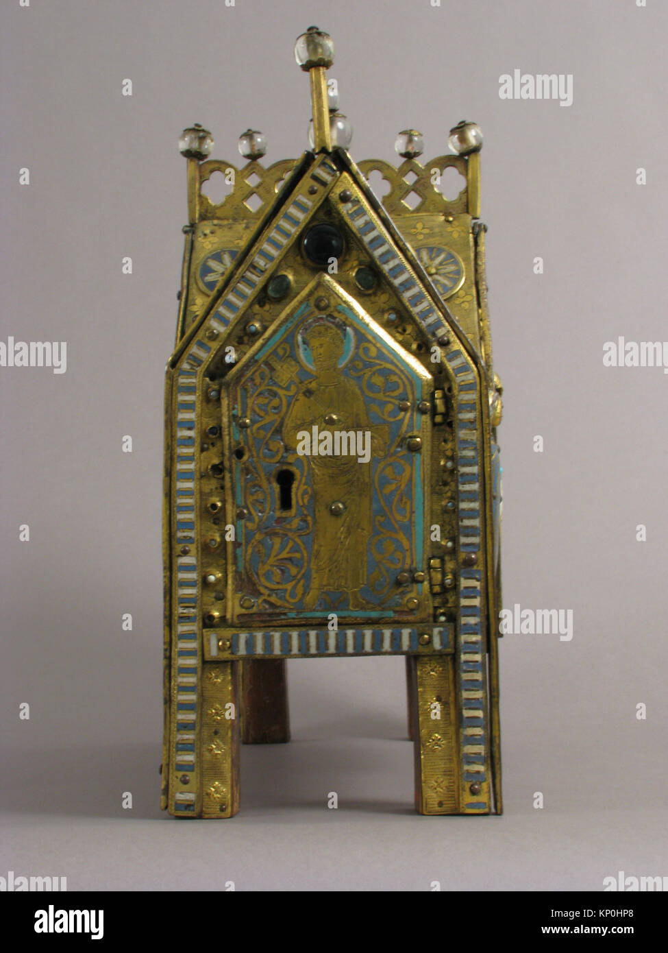 A French 13th-century chasse depicting scenes from the Life of Christ ...
