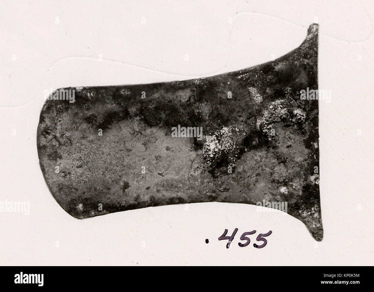 An ax blade from the MET collection, made of metal, showing functional ...