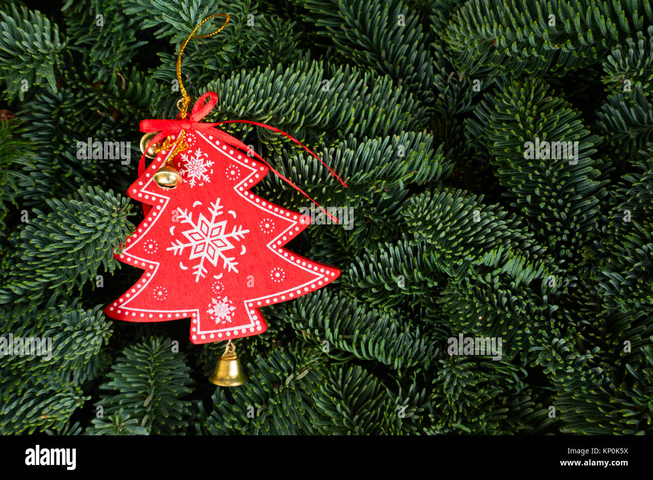 Christmas background with evergreen tree Stock Photo - Alamy