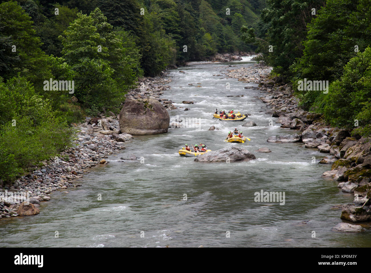 fırtına deresi, çamlıhemşin rize turkey rafting Stock Photo - Alamy