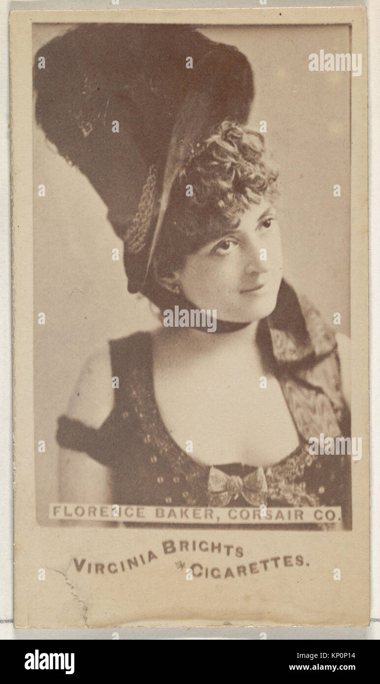 Black And White Photograph Depicting Florence Baker From The Actors And