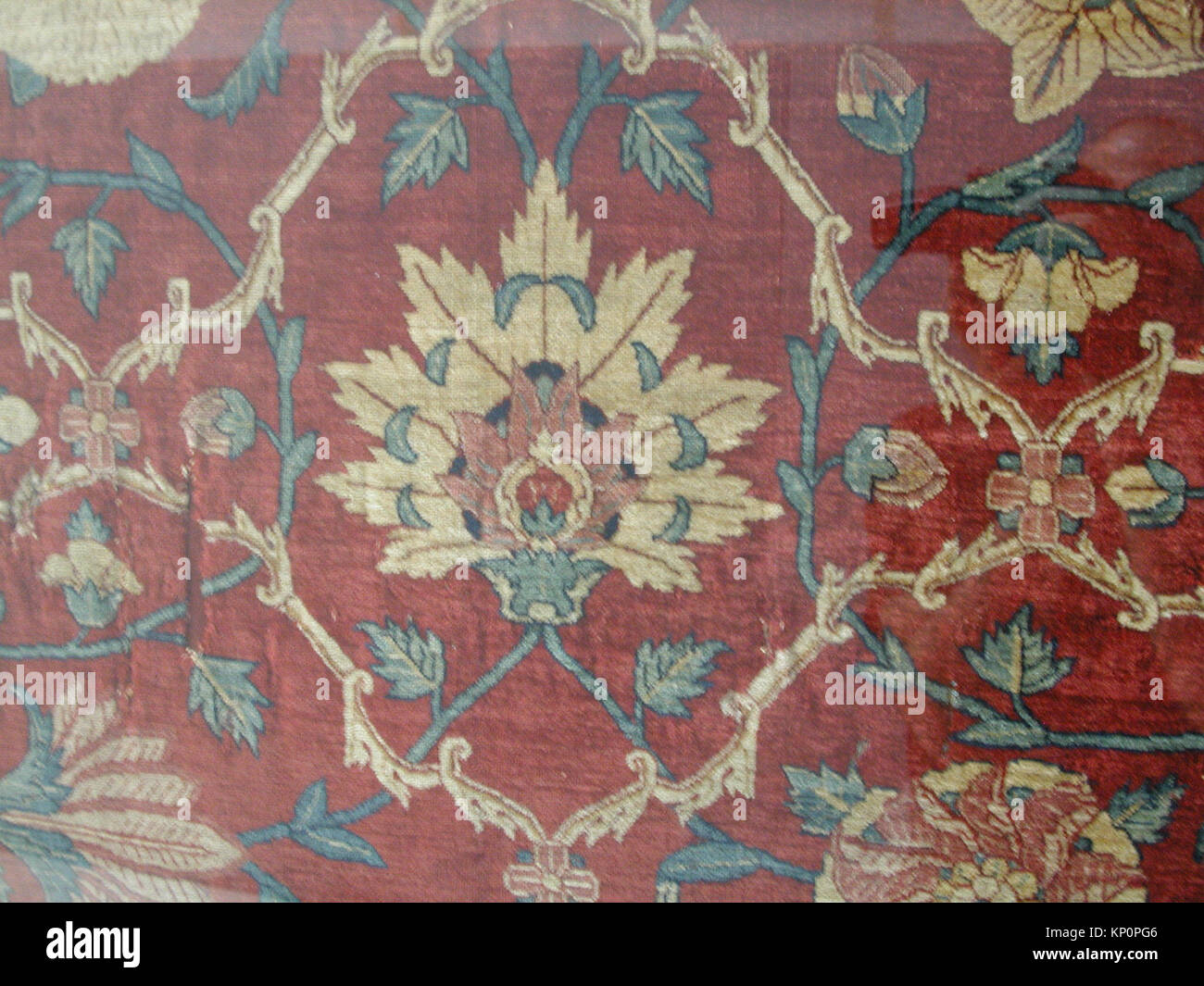 Fragments of a Trellis Pattern Carpet MET wb-14.40.172e 446633 Stock ...