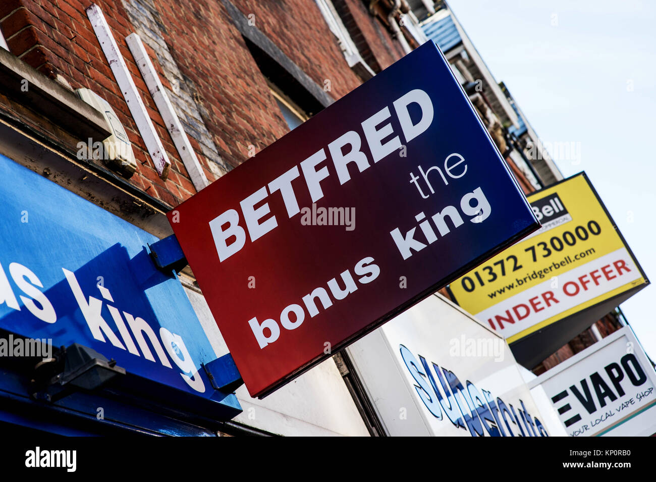 Betfred High Street Betting Shop Outlet Signboard Stock Photo - Alamy
