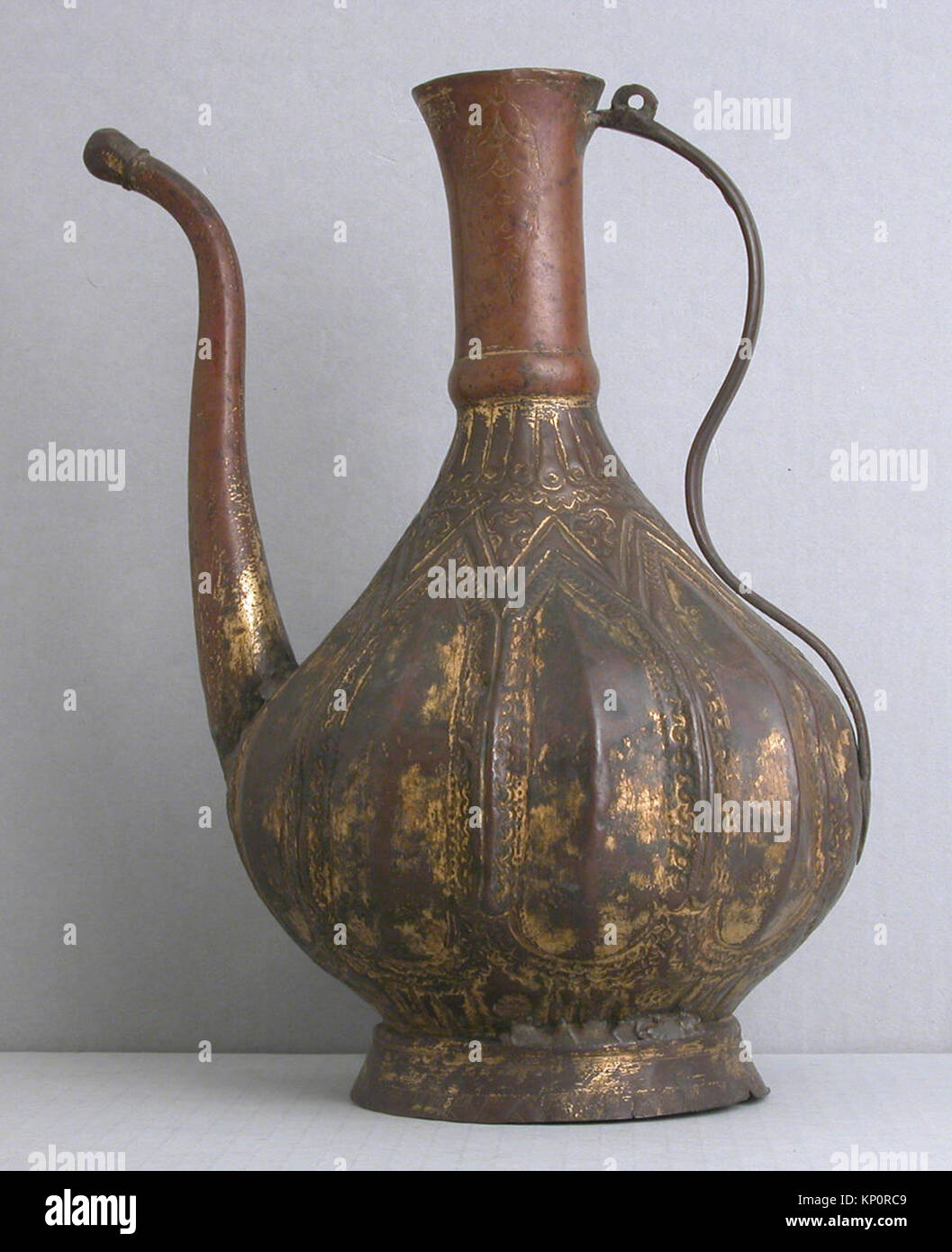 Photograph of an ewer cataloged as MET sf91-1-591a 444591, featuring a ...