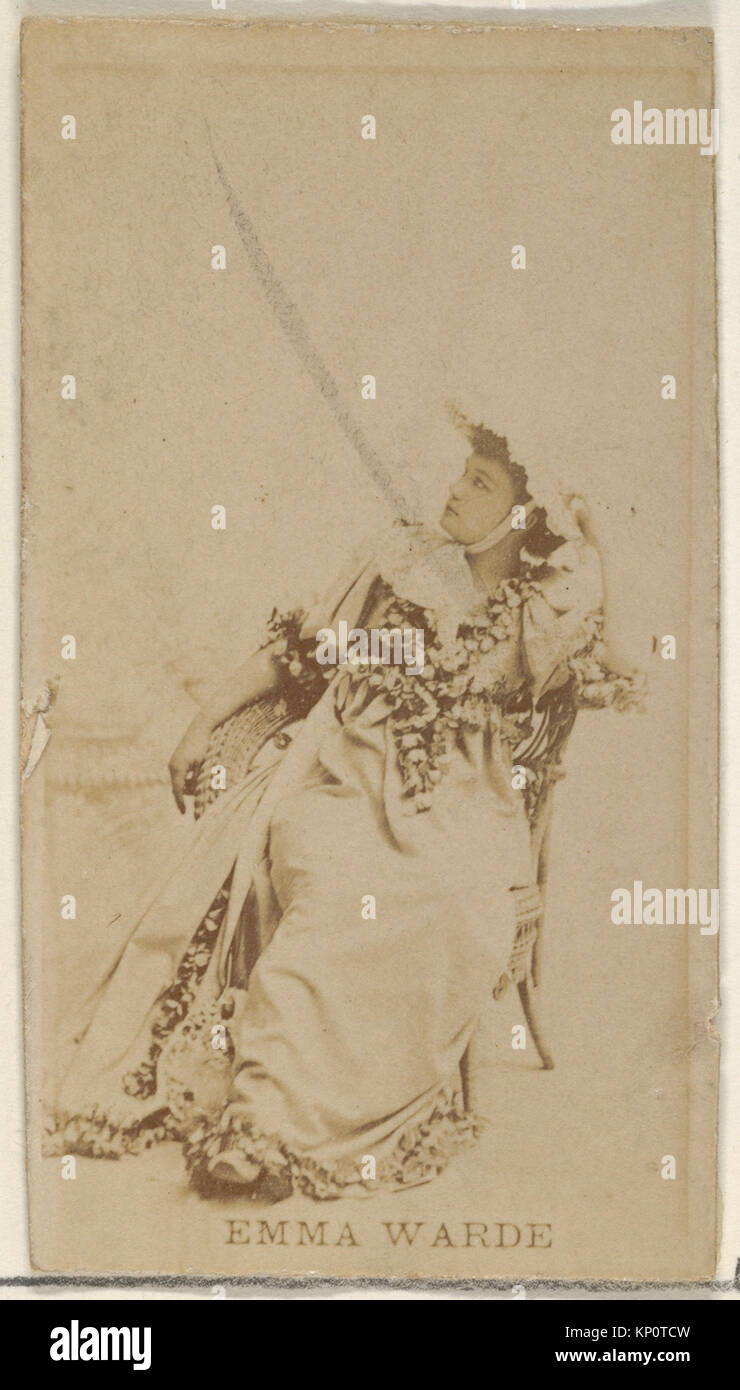 Emma Warde, from the Actors and Actresses series (N45, Type 8) for ...