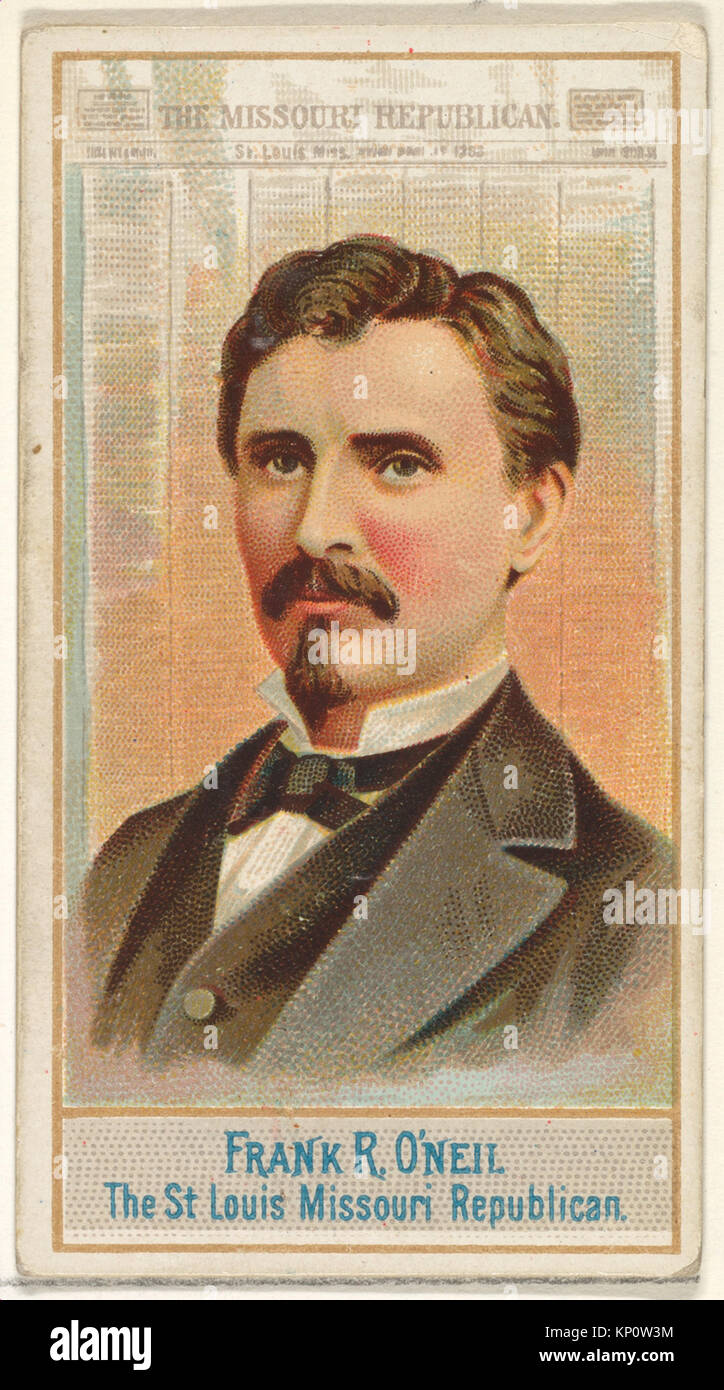 Portrait card of Frank R. O'Neil, showing collectible photography and ...