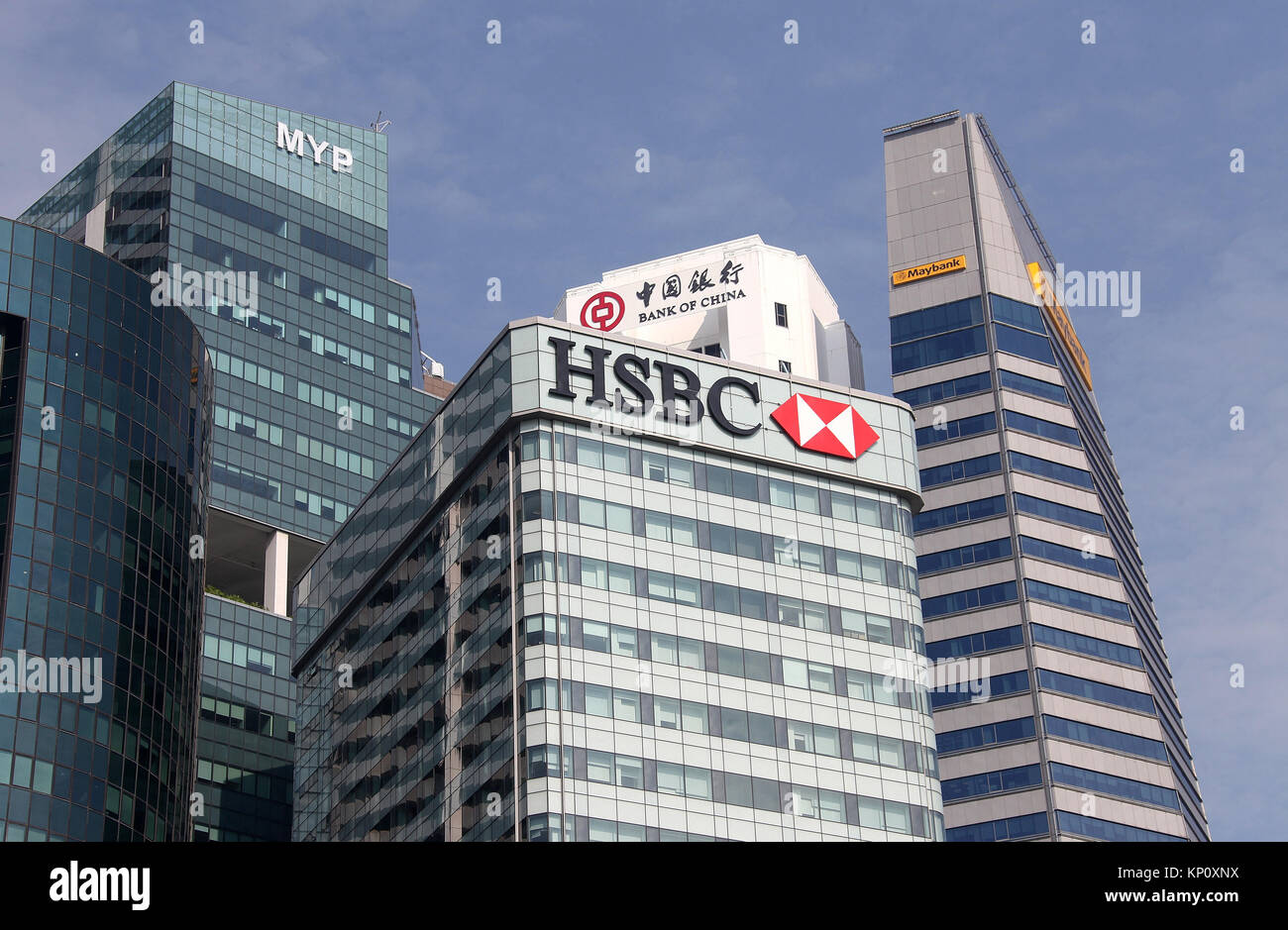 High rise buildings in singapore hi-res stock photography and images ...