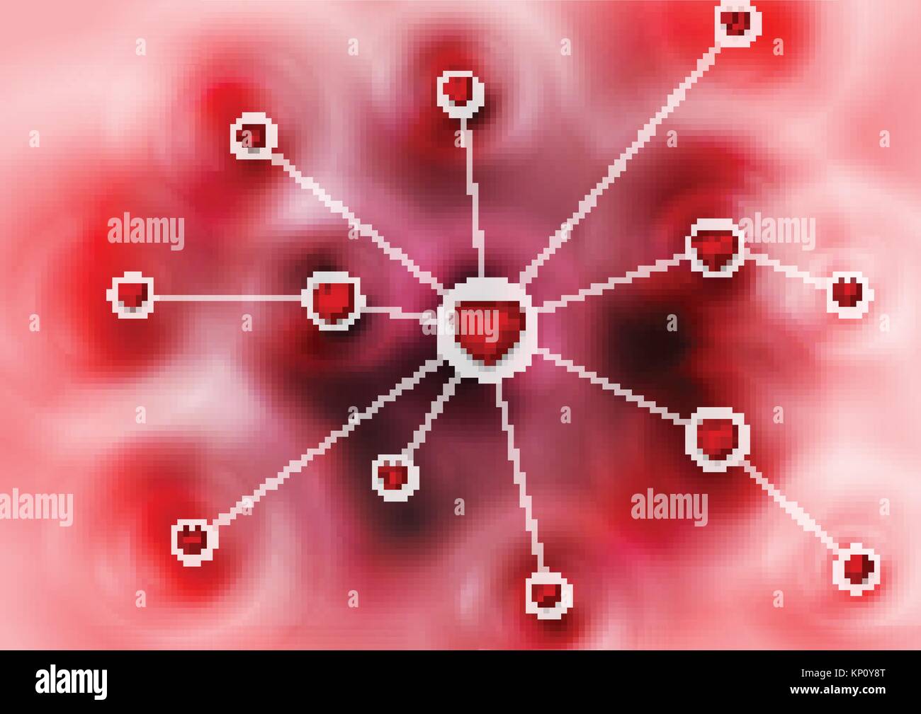 Hearts vector hi-res stock photography and images - Alamy