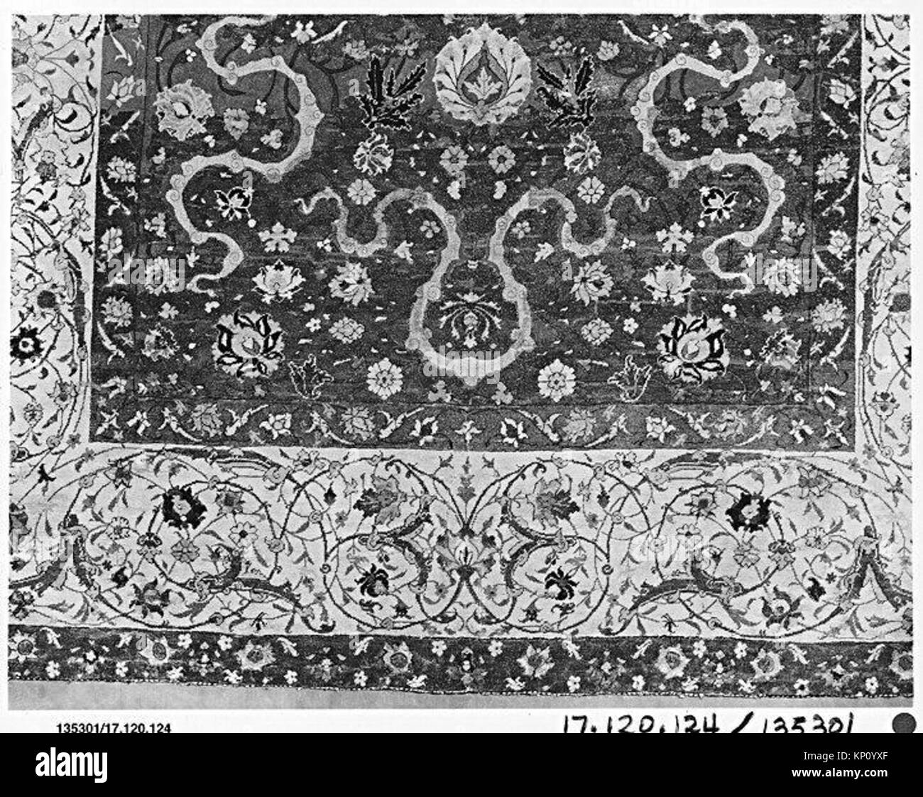This object is a carpet from the MET collection, showing woven textile ...