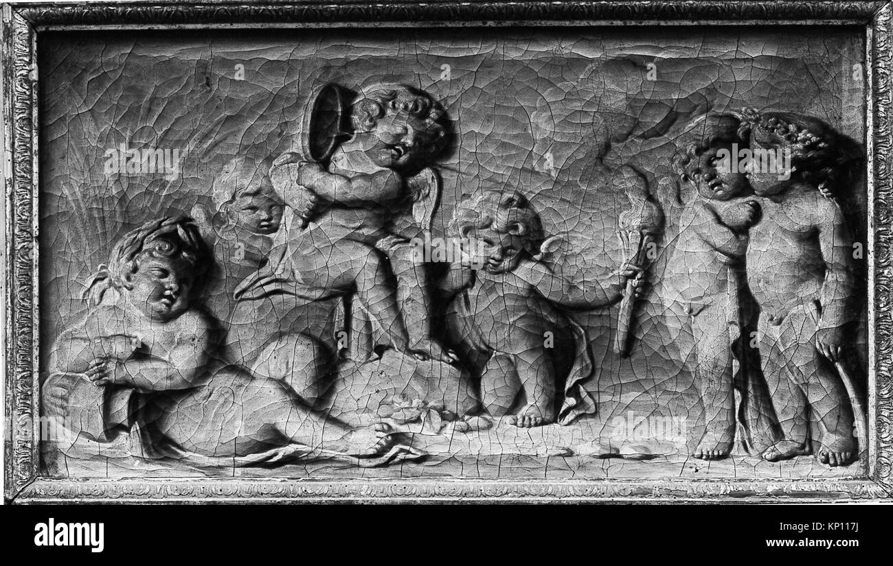 An 18th-century Flemish painting of amorini at play, showcasing oil on ...