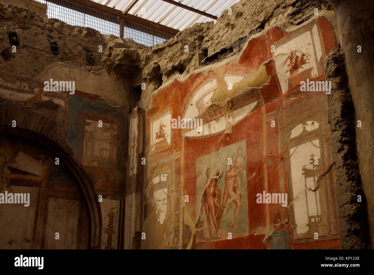 Ercolano (Italy). Seat degli Augustali in the Archaeological Zone of ...