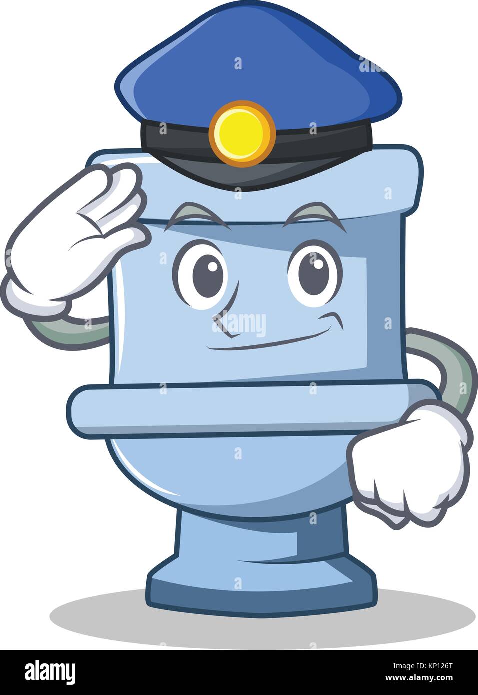 Police toilet character cartoon style Stock Vector Image & Art - Alamy