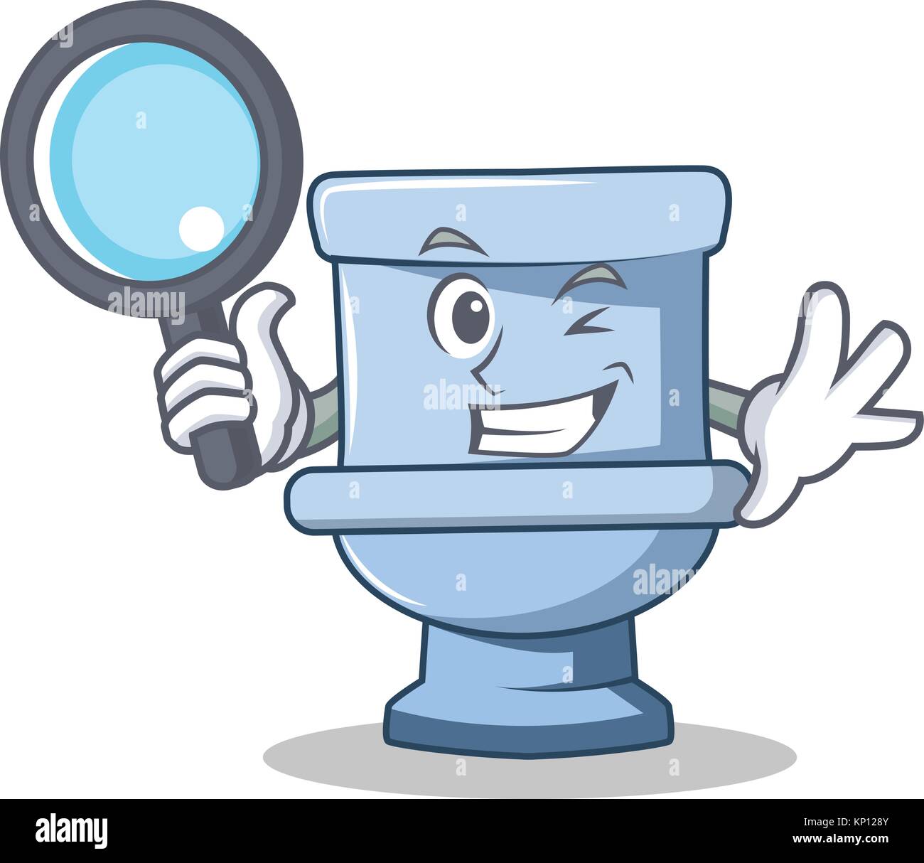 Detective toilet character cartoon style Stock Vector Image & Art - Alamy