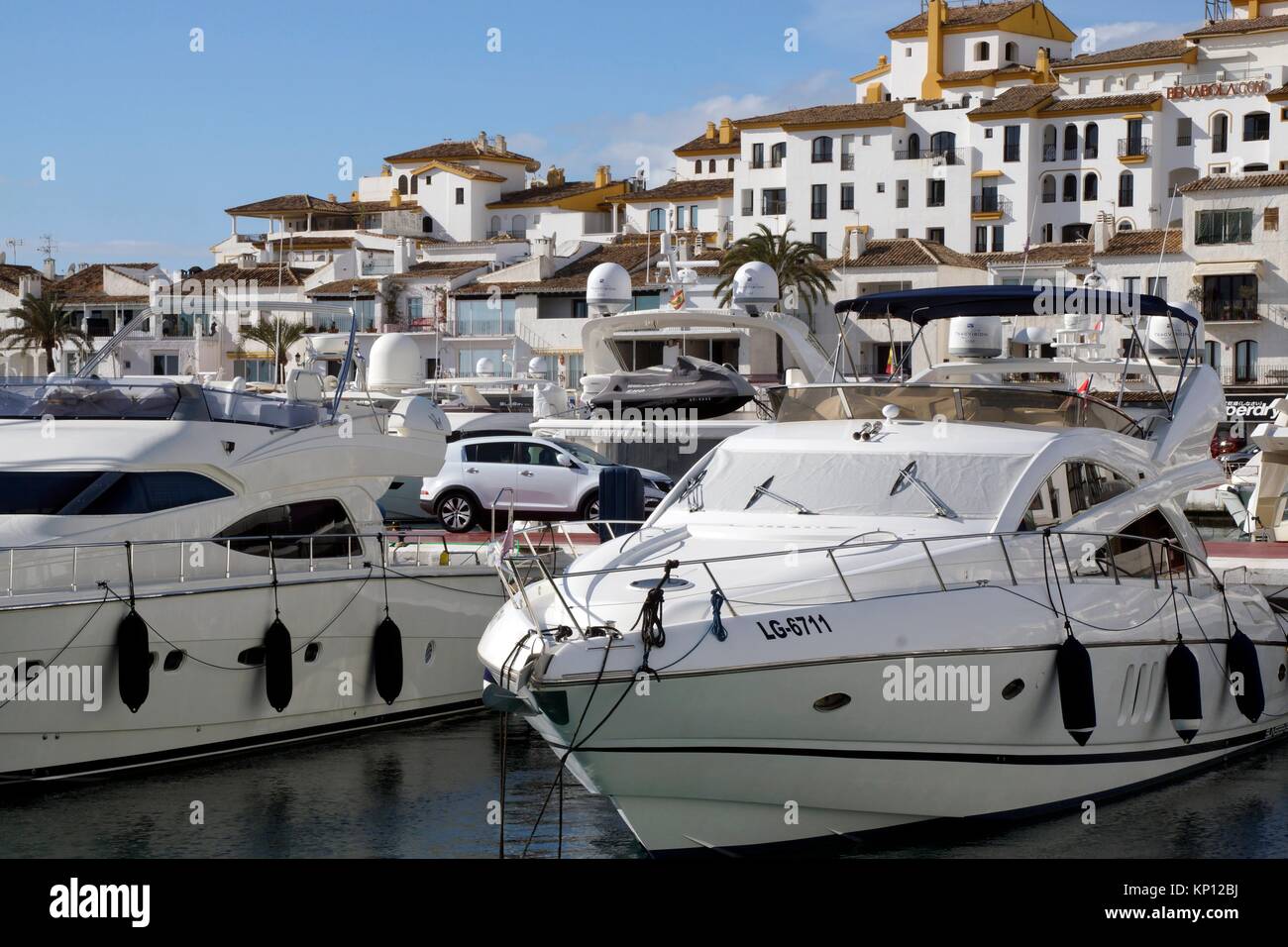 Yacht in the port of marbella hi-res stock photography and images - Alamy
