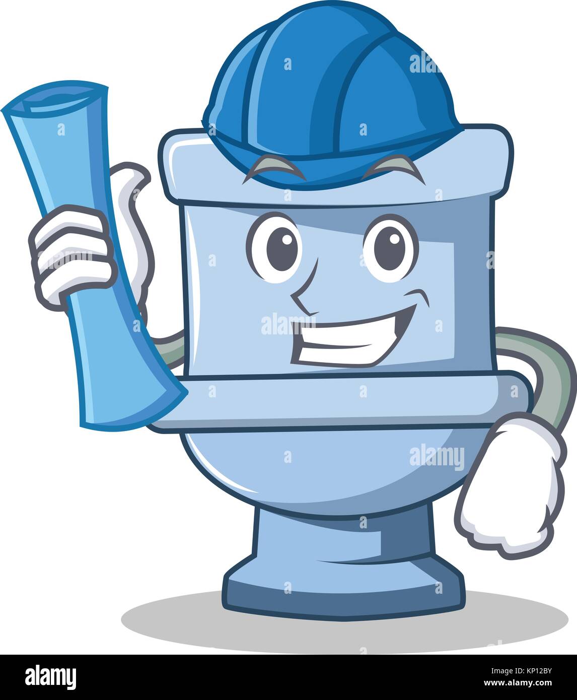 Arhcitect toilet character cartoon style Stock Vector Image & Art - Alamy