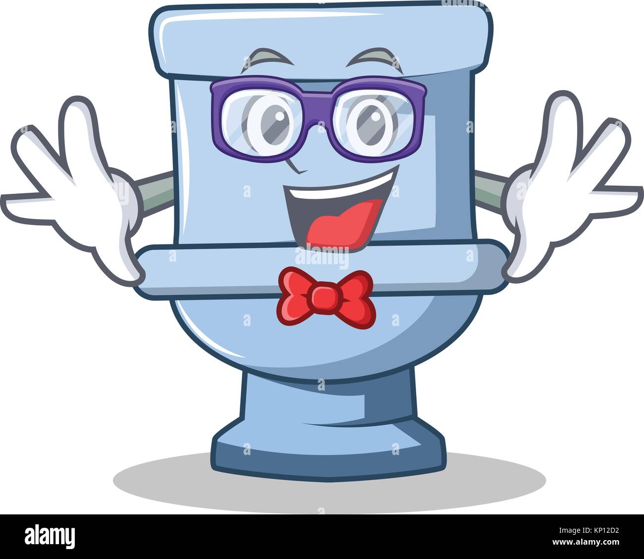 Geek toilet character cartoon style Stock Vector Image & Art - Alamy